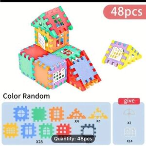 Fashion Toy | Toys | New Colorful Large House Building Blocks Window ...